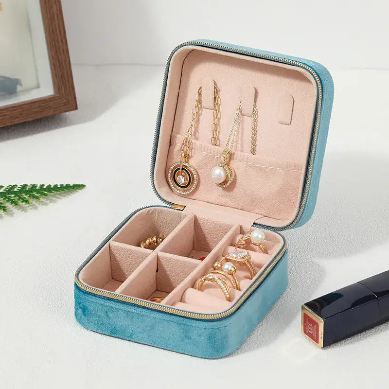 Plush Jewelry Box - Sky Blue – Anna Janelle Jewelry