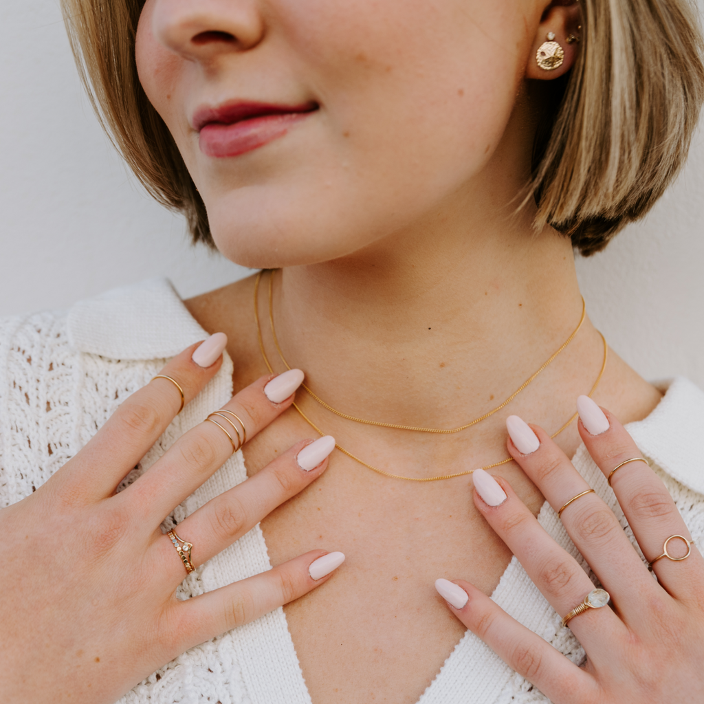 Mini Curb Necklace | chic jewelry, simple jewelry, dainty jewelry ...