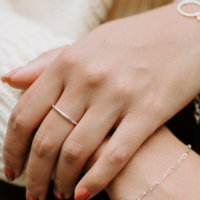 Forever Stacking Ring (Silver) – Anna Janelle Jewelry